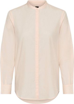 HUGO BOSS Klassische Bluse Befelize Premium Damenmode Chambray Qualität, Stehkragen