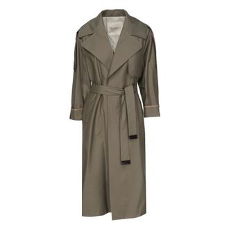 Max Mara Femme, Manteaux, Vert, Taille: 32 FR Trench Coat