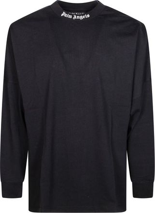 Palm Angels Homme, Tops, Noir, Taille: M Classic Logo Over Tee