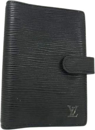 Louis Vuitton unisex, Pre-owned, Noir, Taille: ONE Size Accessoire de Bureau Pr&eacute;-owned en Cuir