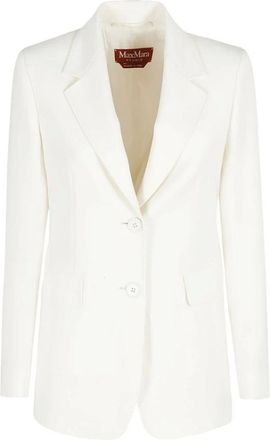 Max Mara Femme, Vestes, Blanc, Taille: 40 FR Linz Blazer
