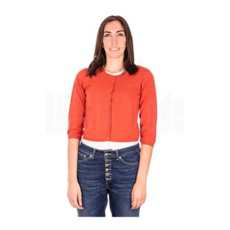 KANGRA Kurze Coreana Mezza Jacke - - Knitwear - Damen - Orange - M