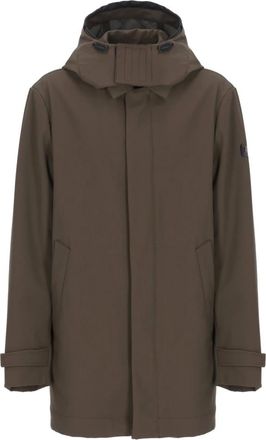 Peuterey Homme, Manteaux, Brun, Taille: XL Parka Lisse Triple &Eacute;paisseur