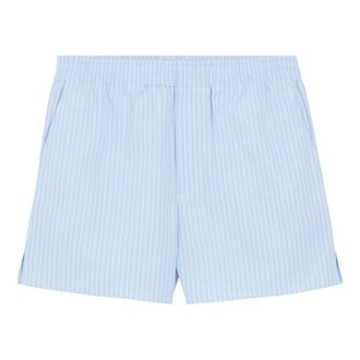 Ami Baumwollshorts mit Gummizug - - Shorts - Damen - Blau - XS