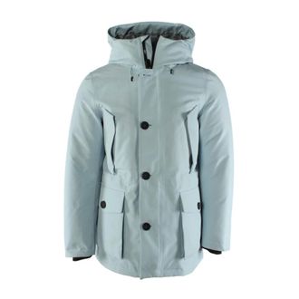 Woolrich Homme, Vestes, Bleu, Taille: S Parka Homme en Polyester Bleu
