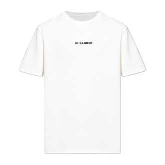 Jil Sander Logo T-Shirt - - Tops - Herren - Wei&szlig; - L