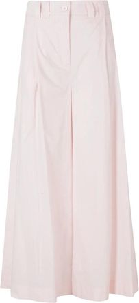 SOLOTRE Femme, Pantalons, Rose, Taille: 36 FR Wide Pantalons