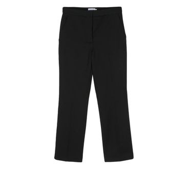Calvin Klein Schwarze Baumwoll-Freizeithose - - Trousers - Damen - Schwarzk - M