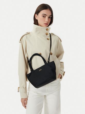 Tommy Hilfiger Handtasche Tommy Hilfiger Th Marina Bucket Nylon AW0AW18831 Schwarz