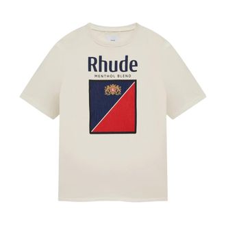 Rhude Herren, Oberteile, Wei&szlig;, LGr&ouml;&szlig;e