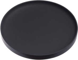 Yamazaki Tableware Yamazaki 2539 Tower Silikonuntersetzer, schwarz, Silikon, minimalistisch, 10 x 10 x 0.9 cm