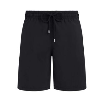 Vilebrequin Lange Solid Badeshorts f&uuml;r Herren - - Shorts - Herren - Schwarzk - L
