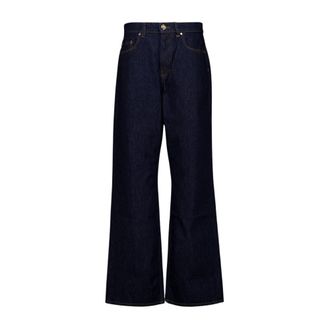 Casablanca Baggy Baumwoll-Denim-Jeans - - Jeans - Damen - Blau - W24