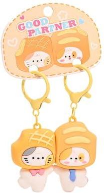 Generico Porte-cl&eacute;s En Forme De Bande Dessin&eacute;e Pour Voiture - Pendentif Chien Chat, Figure Sac &Agrave; Dos Sac, Poup&eacute;e Partenaire Magn&eacute;tique | Adorable Accessoire D&eacute;
