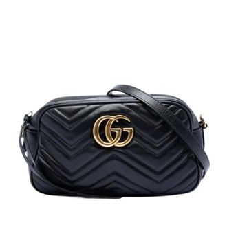 Gucci Pre-owned Quilted Crossbody Bag - - Pre-owned - Damen - Schwarzk - ONE SIZE