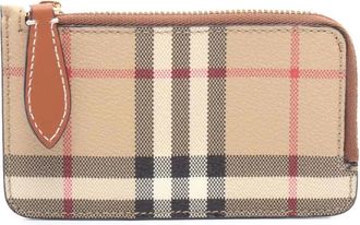 Burberry porte-monnaie à motif House Check (2000-2017) - Marron
