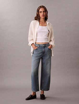 Calvin Klein High Rise Culotte Jeans - Transmitter - Damen - 29