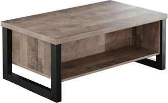 Trendteam Emile Couchtisch 2 Fächer, EicheTabak dekor