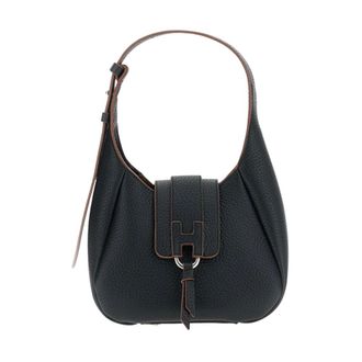 Hogan Femme, Sacs, Noir, Taille: ONE Size Sac bandouli&egrave;re Hobo Mini