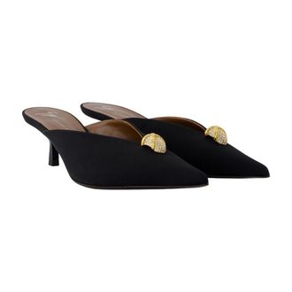 Giuseppe Zanotti Womens Gros Heel Black Calfskin