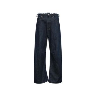 Maison Margiela Frayed Wide-leg Jeans