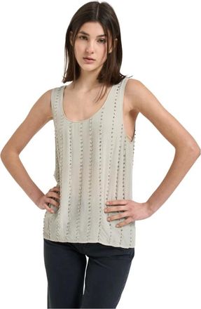 Pinko Pinko, Femme, Tops, Gris, Taille: 40 FR Tessa Top