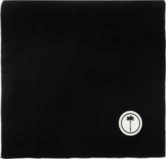 Palm Angels Schal mit Logo-Patch - - Accessories - Herren - Schwarzk - ONE SIZE