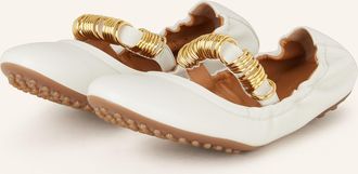 Tod's Tods Mary-Jane-Ballerinas weiss