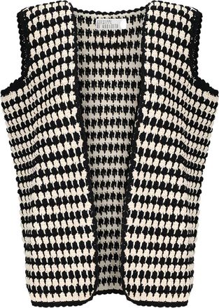 Giuseppe Di Morabito Offene Häkelweste - Schwarz