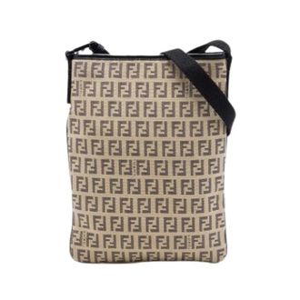 Fendi Sac bandouli&egrave;re en toile Pre-owned - Femme - Pre-owned - Beige - Taille: ONE Size