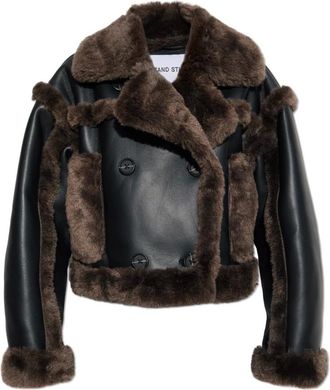 Stand Studio Stand Studio, Femme, Vestes, Noir, Taille: 42 FR Kristy Faux Jacket