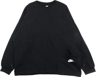 Nike Earth Day French Terry Crewneck Sweatshirt - - Sport - Damen - Schwarzk - S