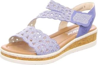 Rieker Plateau-Sandalette mit mehrteiligen Riemen und Klettverschluss - - Shoes - Damen - Mehrfarbig - 39 EU