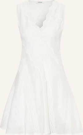Sandro Sandro Leinenkleid Mit Spitze weiss