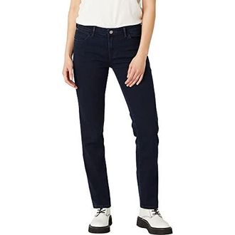 Wrangler Straight Jeans Femme, Bleu Foncé, 28W / 32L