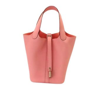 Herm&egrave;s Pre-owned Picotin Lock Trillon Clemence Handbag - Femme - Pre-owned - Rose - Taille: ONE Size