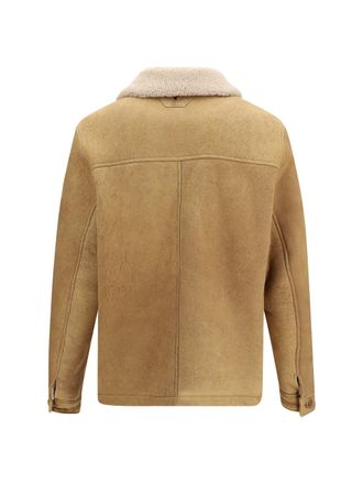 Salvatore Santoro Mens Leather Jacket Caramel-Beige Caramel/beige
