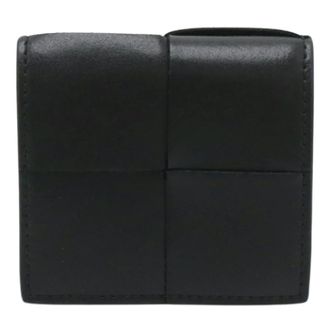Bottega Veneta Pre-owned Leder M&uuml;nzetui - - Pre-owned - Damen - Schwarzk - ONE SIZE
