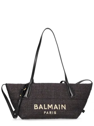 Balmain Womens Bag Track Black Polyamide Handbags Hand