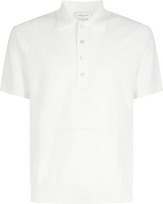 Paolo Pecora Homme, Tops, Blanc, Taille: XL Maglia a Polo