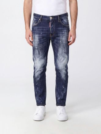 Dsquared2 Bro Straight Fit Jeans aus Baumwoll-Denim mit Used-Effekt