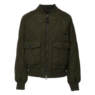Woolrich Gesteppte Bomberjacke - - Jackets - Damen - Gr&uuml;n - L