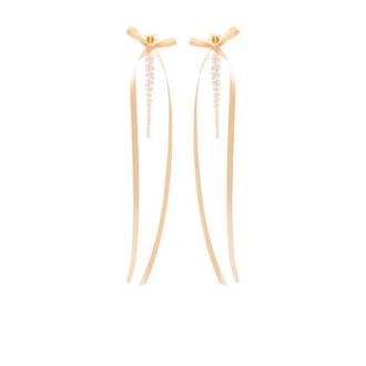Simone Rocha Rosa Kristall Schmetterling Ohrringe - - Accessories - Damen - Rosa - ONE SIZE