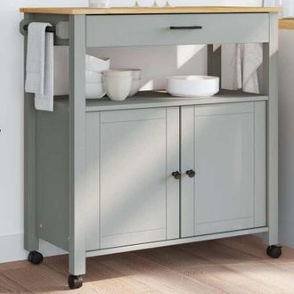 vidaXL vidaXL K&uuml;chenwagen MONZA 84x40x90 cm Massivholz Kiefer