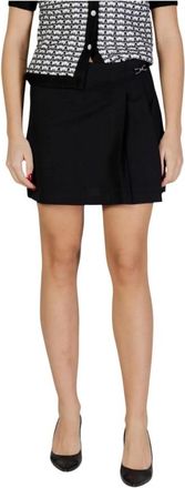 Only Only, Femme, Jupes, Noir, Taille: 36 FR Polyester Zip-Fastening Skirt