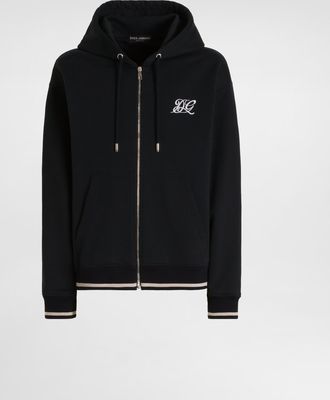 Dolce & Gabbana Kapuzensweatshirt Aus Baumwolle - Mann Sweatshirts Blau 48
