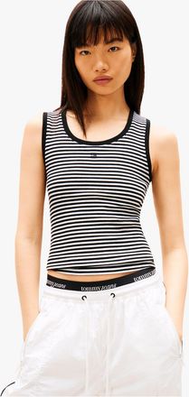 Tommy Hilfiger Top c&ocirc;tel&eacute; en coton