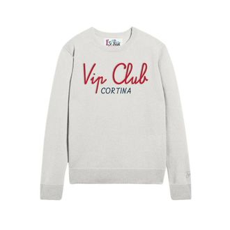 MC2 Saint Barth Femme, Pulls, Beige, Taille: 42 FR Pull Femme New Queen Imprim&eacute;