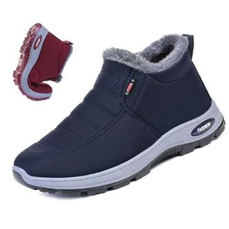 Generic Chaussures orthop&eacute;diques en coton &eacute;pais pour femme - Chaudes et antid&eacute;rapantes - Confortables - Fourrure thermique et douce, bleu, 39.5 EU