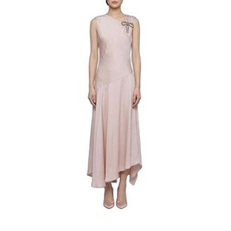 Jil Sander Robe midi avec broche - Femme - Robes - Rose - Taille: 38 FR